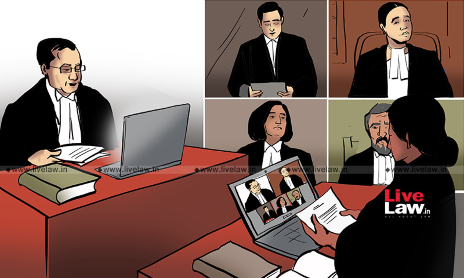 Indian Judge In Courtroom