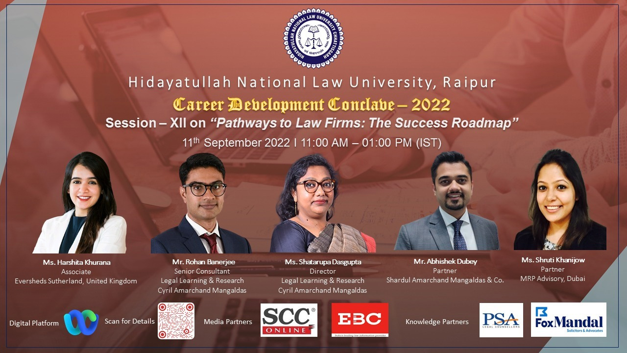 HNLU, Career Development Conclave 2022