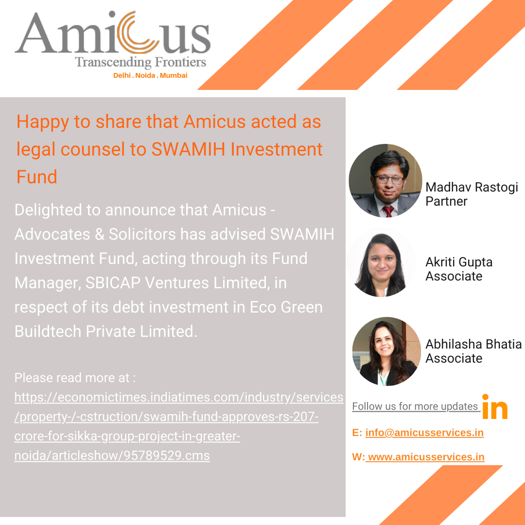 Amicus, SWAMIH Investment Fund
