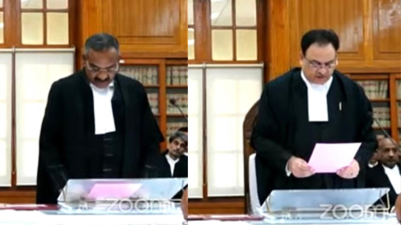 Justice Manoj Bajaj And Justice Donadi Ramesh Sworn In As Judges Of ...