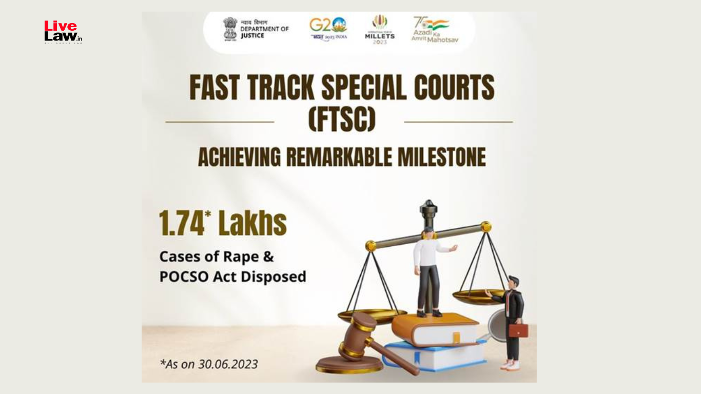 Fast Track Special Courts Dispose Of Over 1.74 Lakh Sexual Offences Cases