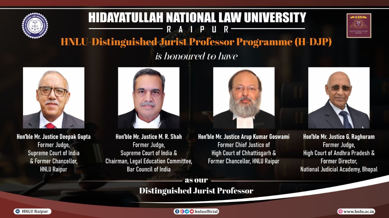 HNLU, Jurist Professor Programme, Gandhi Jayanti