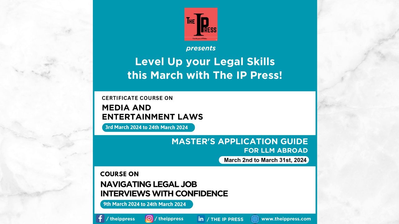 certificate course, IP Press!