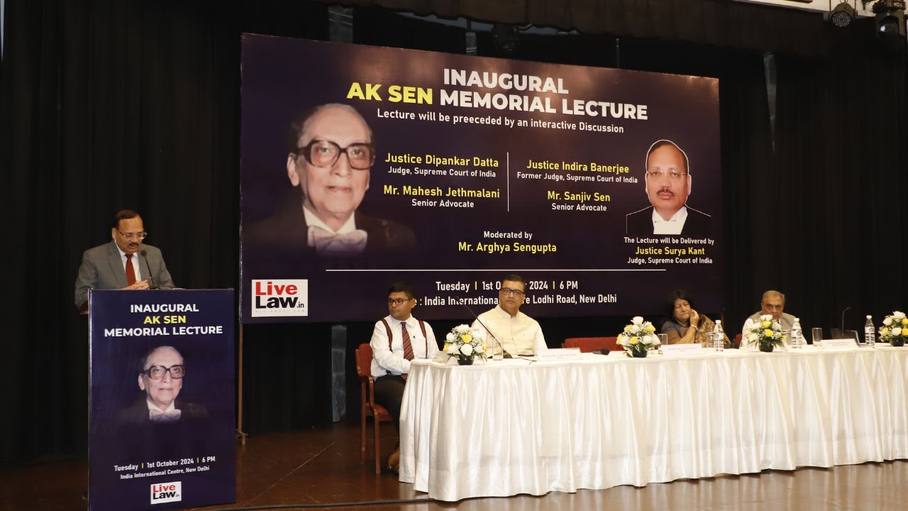 Justice Surya Kant, A.K. Sen Memorial lecture