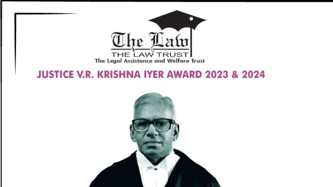 The LAW Trust, Justice V.R. Krishna Iyer Award, Venkitesh Ramakrishnan