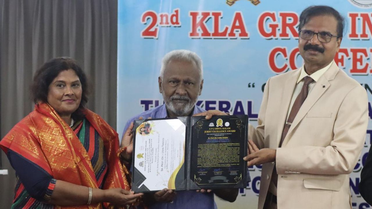 NLU Prayagraj, Prof. Usha Tandon, APJ Abdul Kalam Jurist Excellence Award