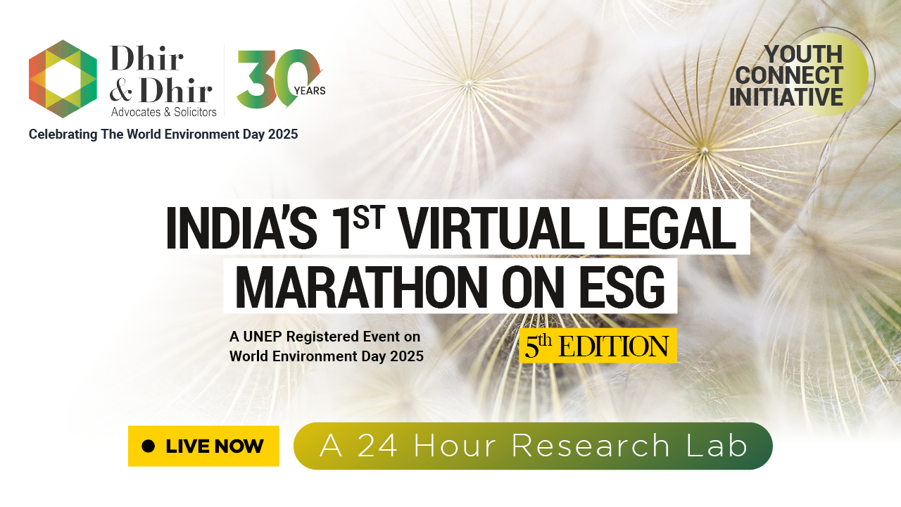 Dhir & Dhir Associates, Virtual Legal Marathon, ESG, Legal Research