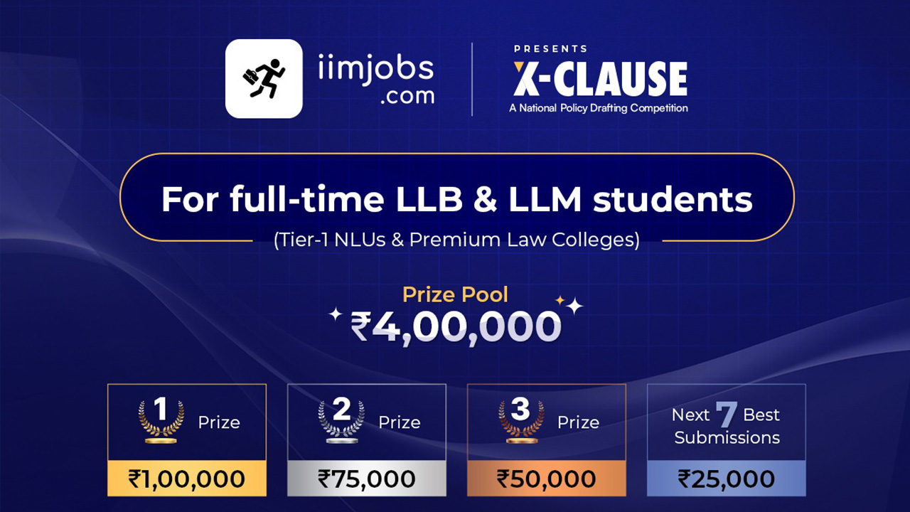 iimjobs.com Launches 'X-CLAUSE' – National Policy Drafting Competition ...